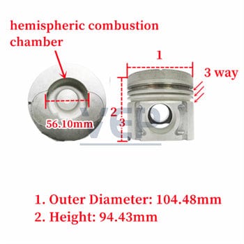 4BG1T 4BG1TAB 4BG1TPG 4BG1 Overhaul Rebuild Kit For Isuzu Hitachi JCB ...