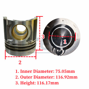 6M60 6M60T Engine Rebuild Kit For Mitsubishi 6M60 Engine Fuso Equipmen ...