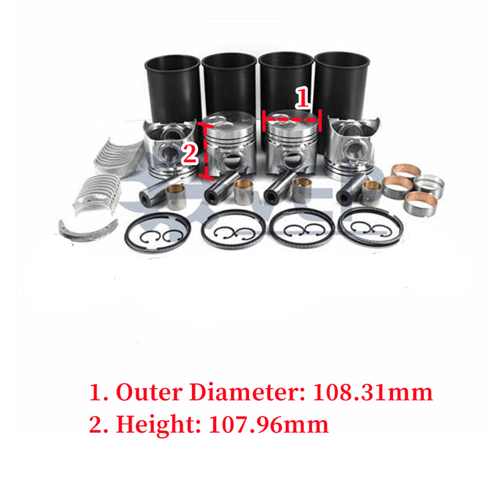 Kubota V4300-3A V4300 Engine Rebuild Kit For Kubota Tractor Machines ...